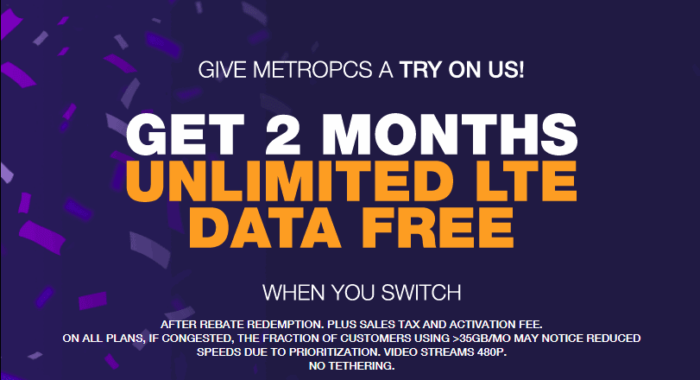 MetroPCS Now Offering 2 Months Of Free Service To Switchers