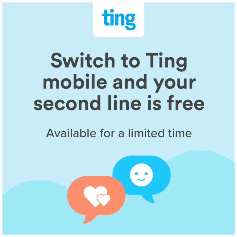 For A Limited Time Add A Line To Ting Mobile Get Second Line Free For Life