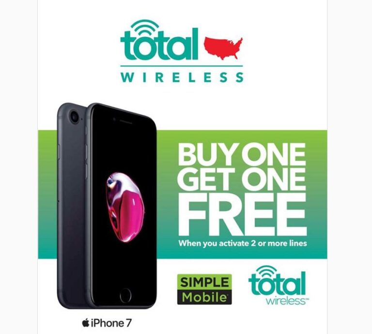 Total Wireless Stores Offering BOGO Free On iPhone 7