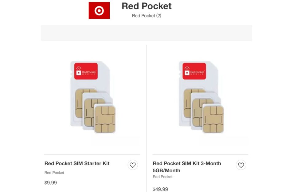 Red Pocket Mobile Starter KIT And A 3 Month Plan Are Now Sold At Target