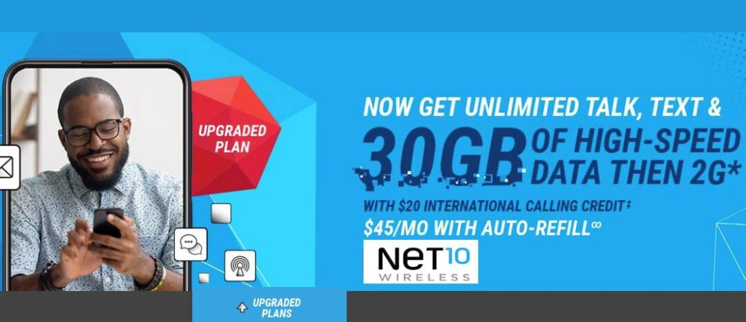 NET10 Wireless Updates Plans Featuring 30GB Data For $45/Month