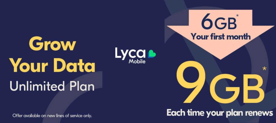 Lycamobile Updates Plans, Adds 9GB $29 Grow Your Data Plan