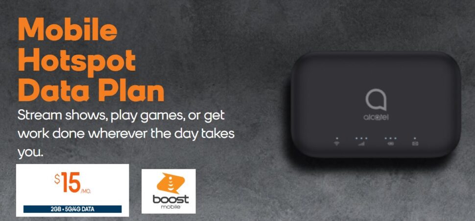 Boost Mobile Updates Hotspot Plans With More Options, Starting At $15/Mo