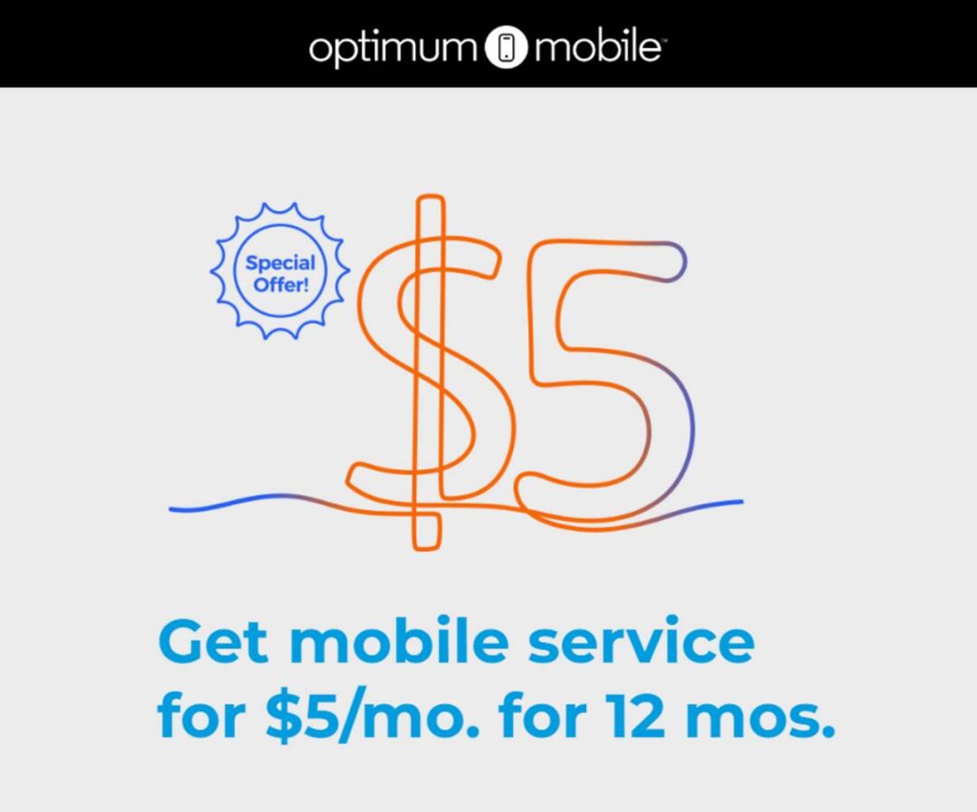 Optimum Mobile Deal Will Get You 1GB For $5/Month