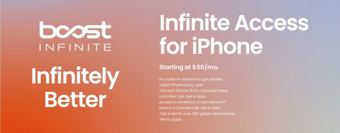 Boost Infinite's New $60/month Plan Will Get You A New iPhone Every Year