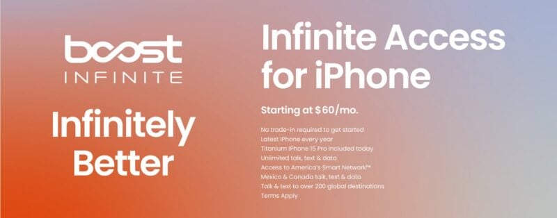 Boost Infinite's New $60/month Plan Will Get You A New iPhone Every Year